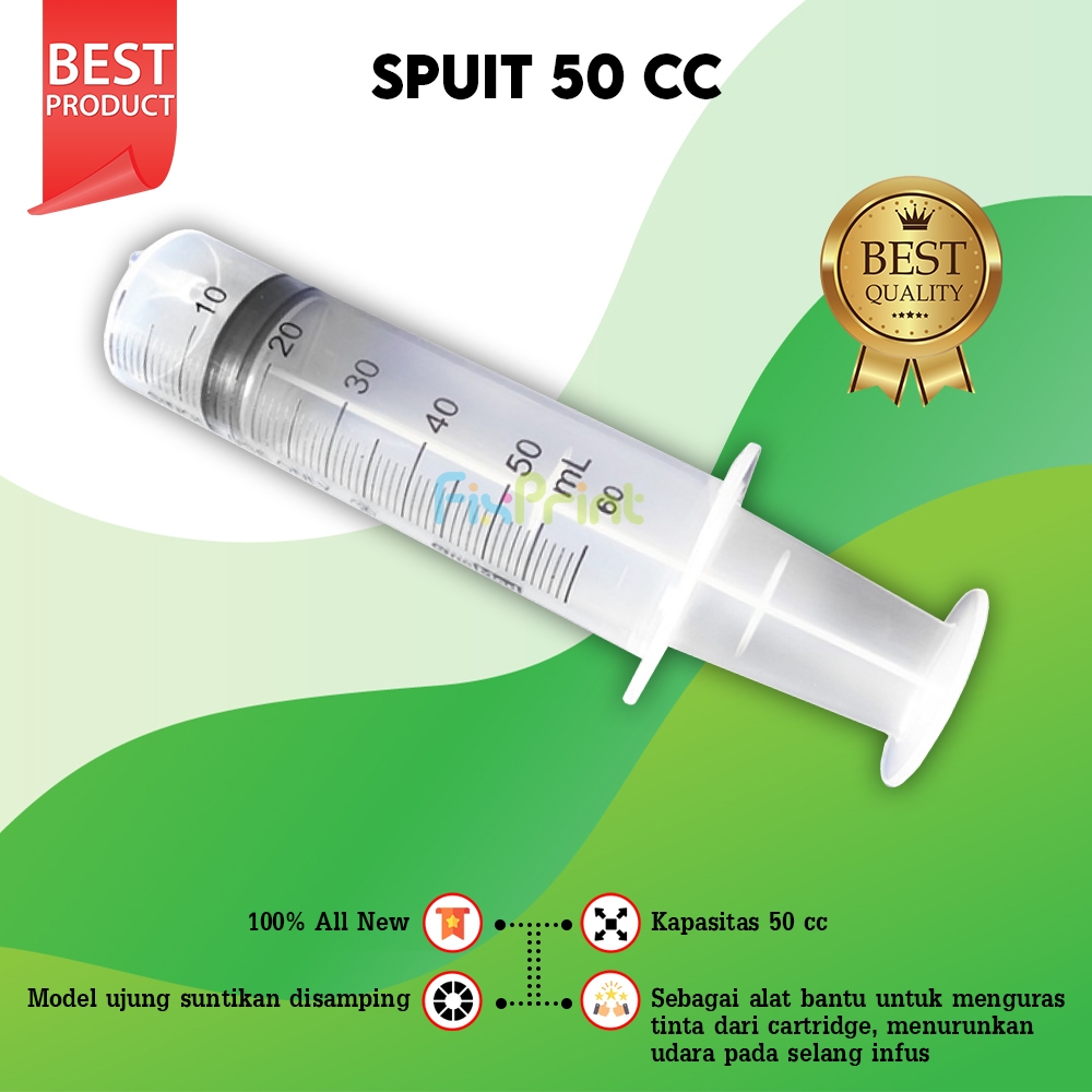 Jual Spuit 50cc Syringe 50cc Suntikan Tinta 50ml Spuid Ukuran 50ml ...