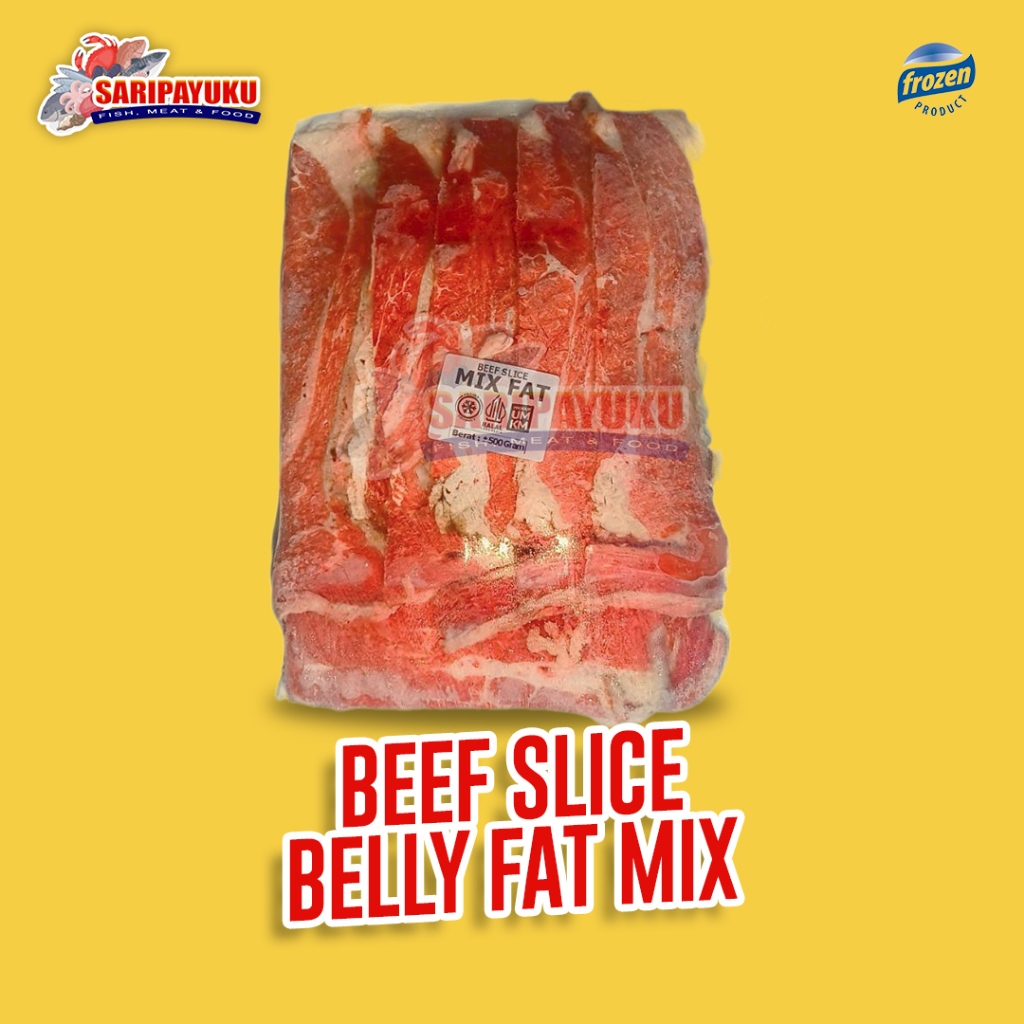 Jual Beef Slice Mix Grade A / Daging Slice / Belly fat mix / grill ...