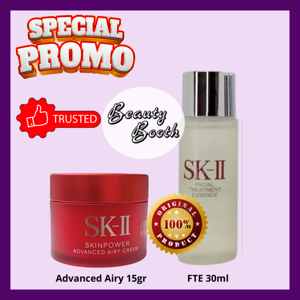 Jual SK-II SKII SK2 Skinpower Advanced AIRY 15gr + Facial Treatment Essence 30ml | Shopee Indonesia