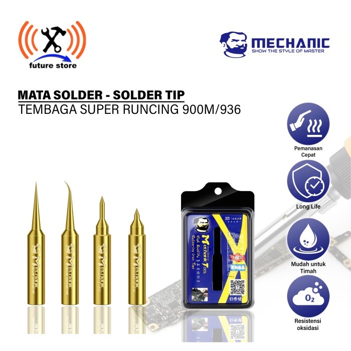 Jual Mechanic Super Runcing Tembaga Lurus/Bengkok Mata solder Station 900M/936/937 Solder tip ...