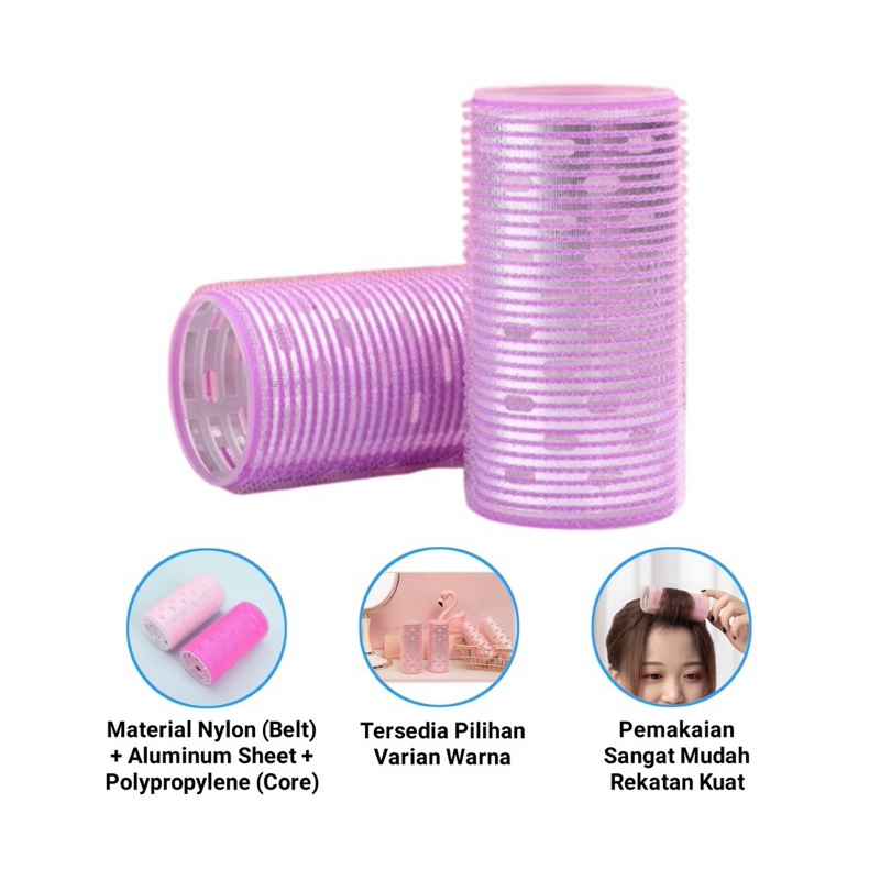 Jual Roll Rambut Ala Korea Gulungan Rambut Satuan Hair Rollers Roll Rambut Magic Curler ...