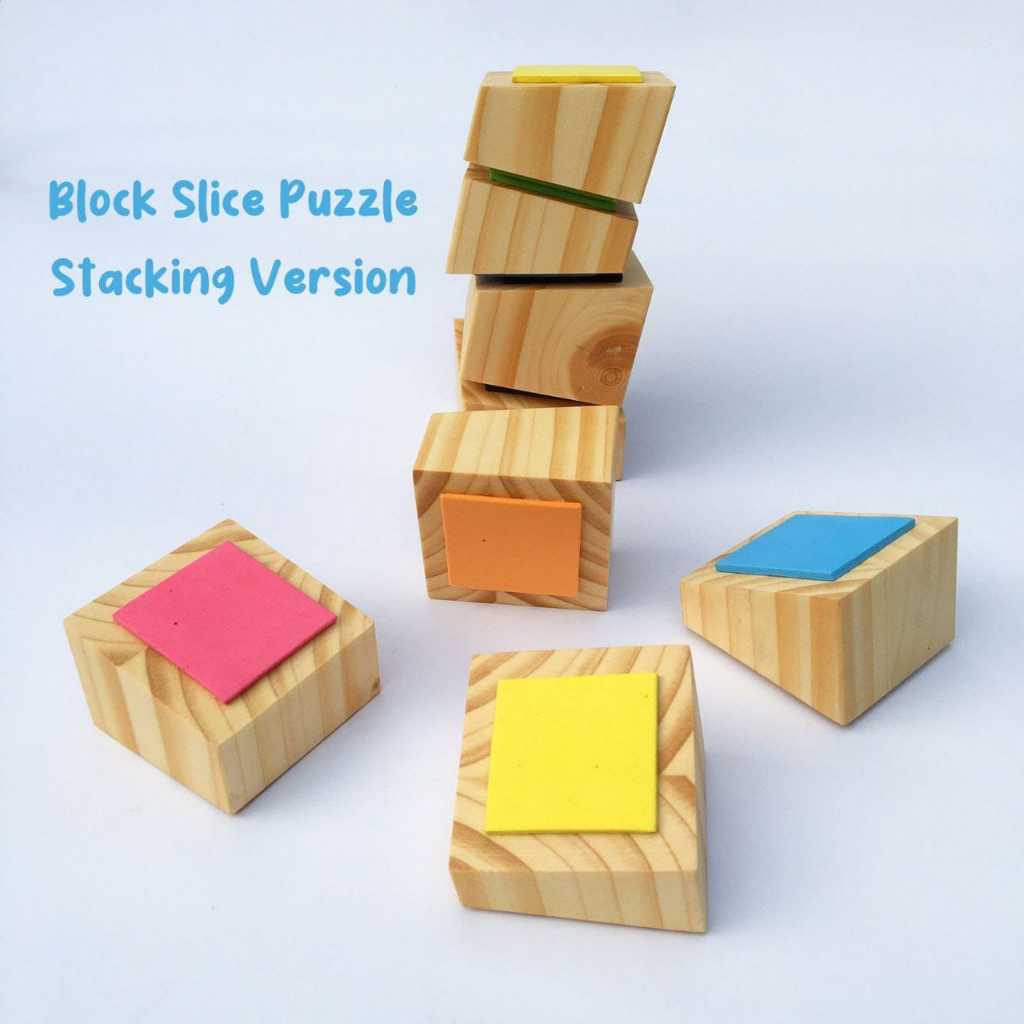 Jual Block Slice Puzzle Pad version (simple)/ Velcro version (advance ...