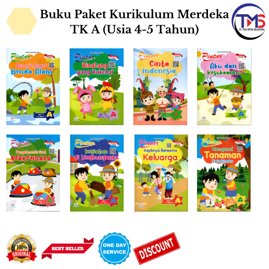 Jual Buku Paket TK A Usia 4-5 Tahun Kurikulum Merdeka | Shopee Indonesia