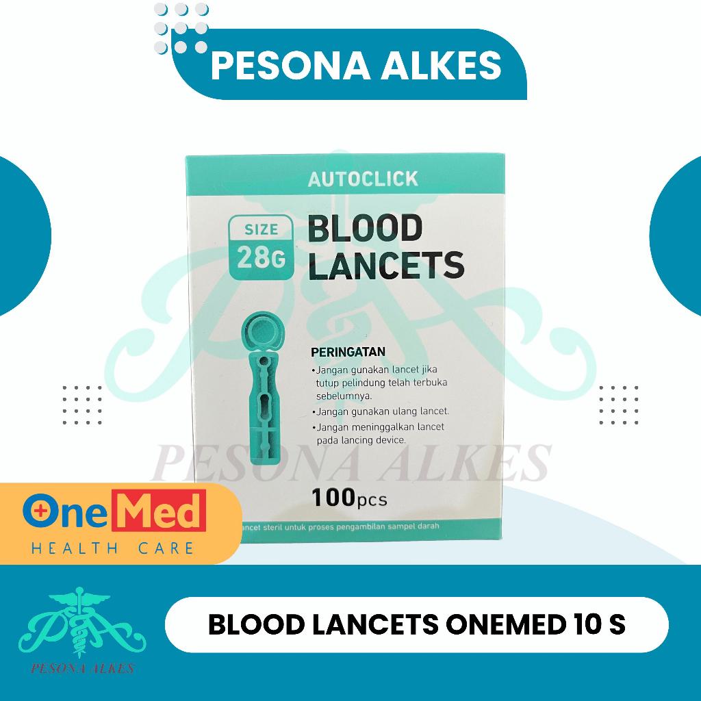 Jual ONEMED Blood Lancets 28G / Jarum Lancet 28G | Shopee Indonesia
