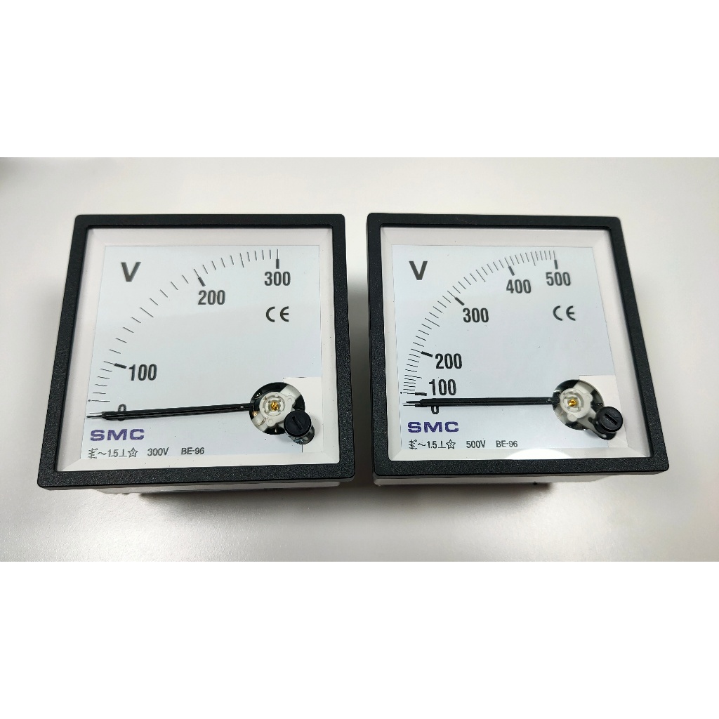 Jual Panel Meter SMC/Voltage Meter (Volt meter) BE-96 AC 300V 500V 600V ...