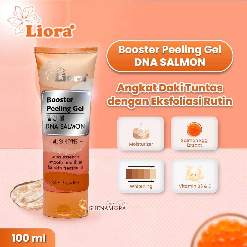 Jual LIORA Booster Peeling Gel DNA Salmon | Pengangkat Daki Badan/Wajah ...