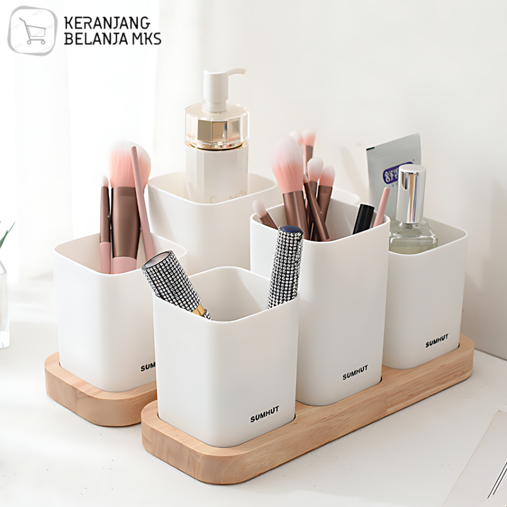 Jual Rak Tempat Penyimpanan Alat Makeup Organizer Stackable Storage Box ...