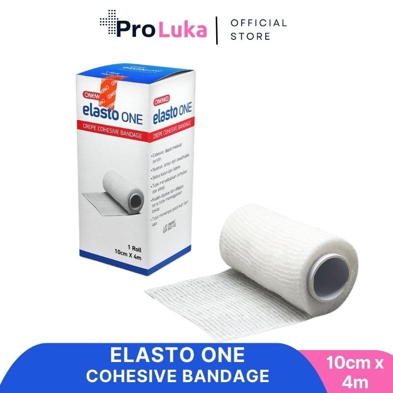 Jual Elasto One Onemed 10cm x 4m Verban Elastis Cohesive Bandage, Crepe ...