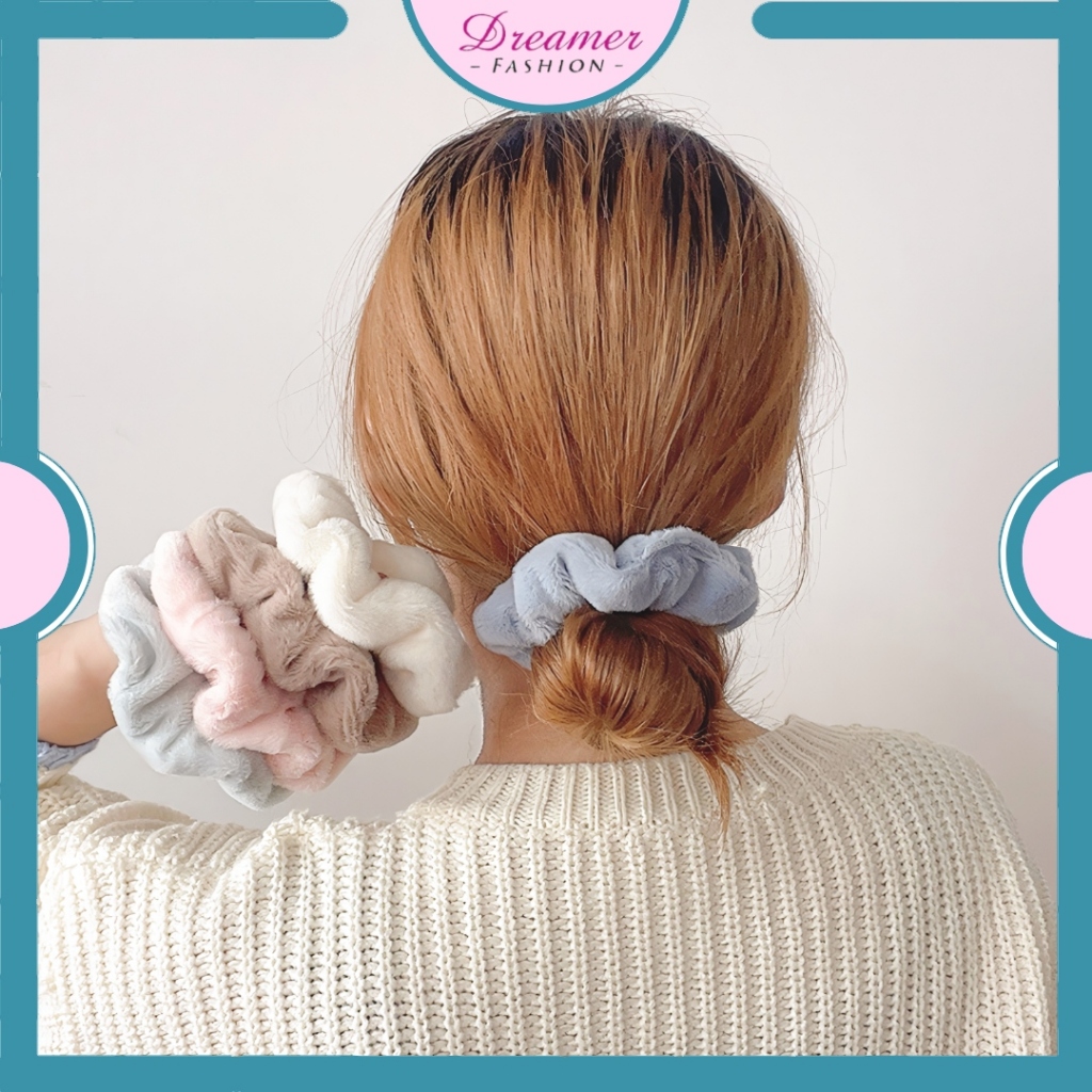 Jual DF IR472 Ikat Rambut Scrunchie Korea Gelang Hairband Kunciran ...