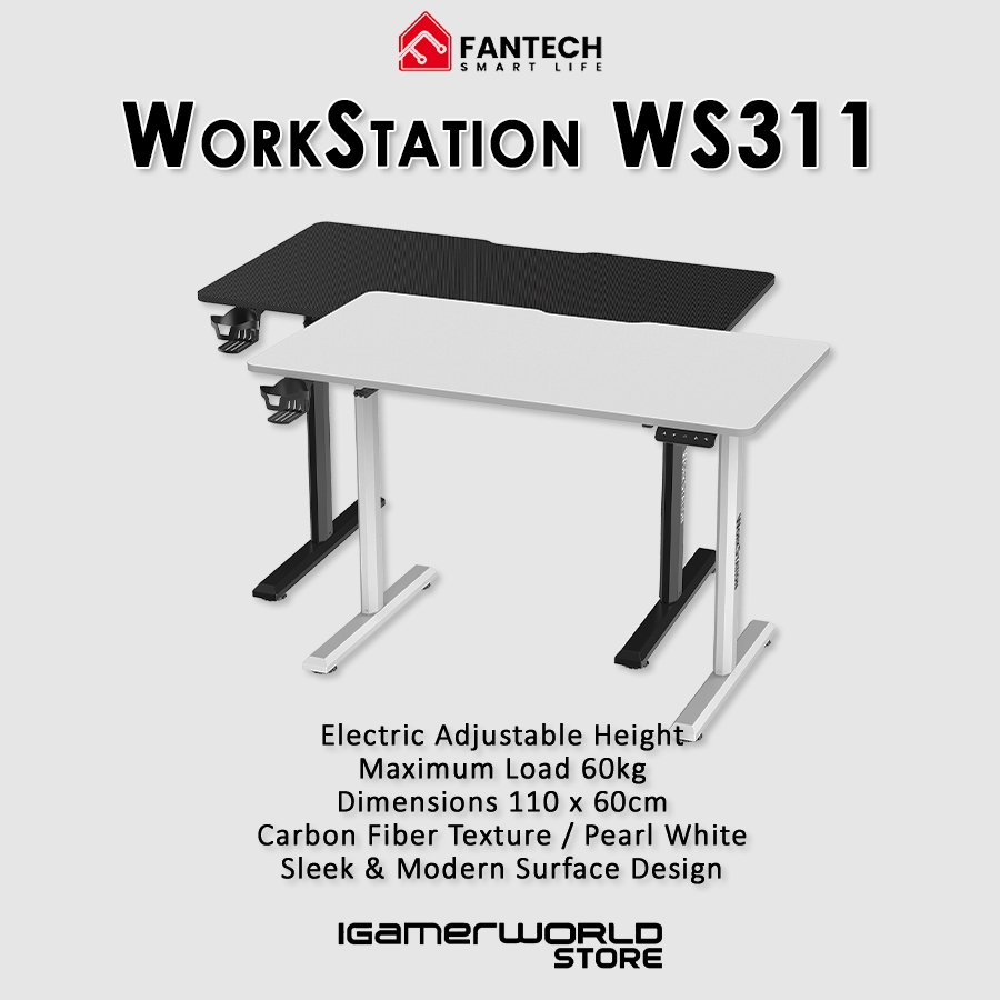 Jual Fantech WS-311 / WS311 Meja Gaming Elektrik Gaming Desk | Shopee ...