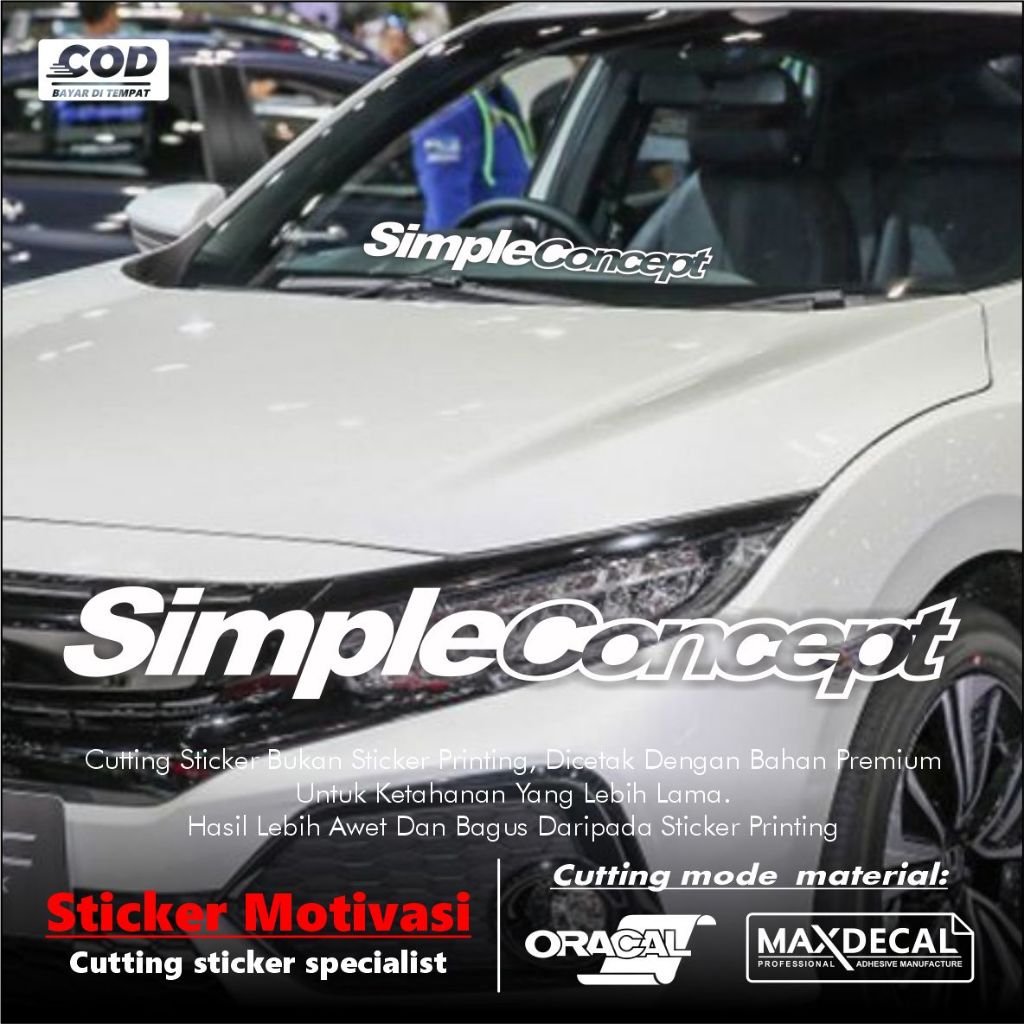 Jual Stiker kaca simple concept | Shopee Indonesia