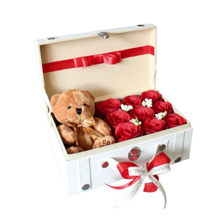 Jual Hadiah Bunga Rose Teddy bear Maxwell Flowers | Shopee Indonesia