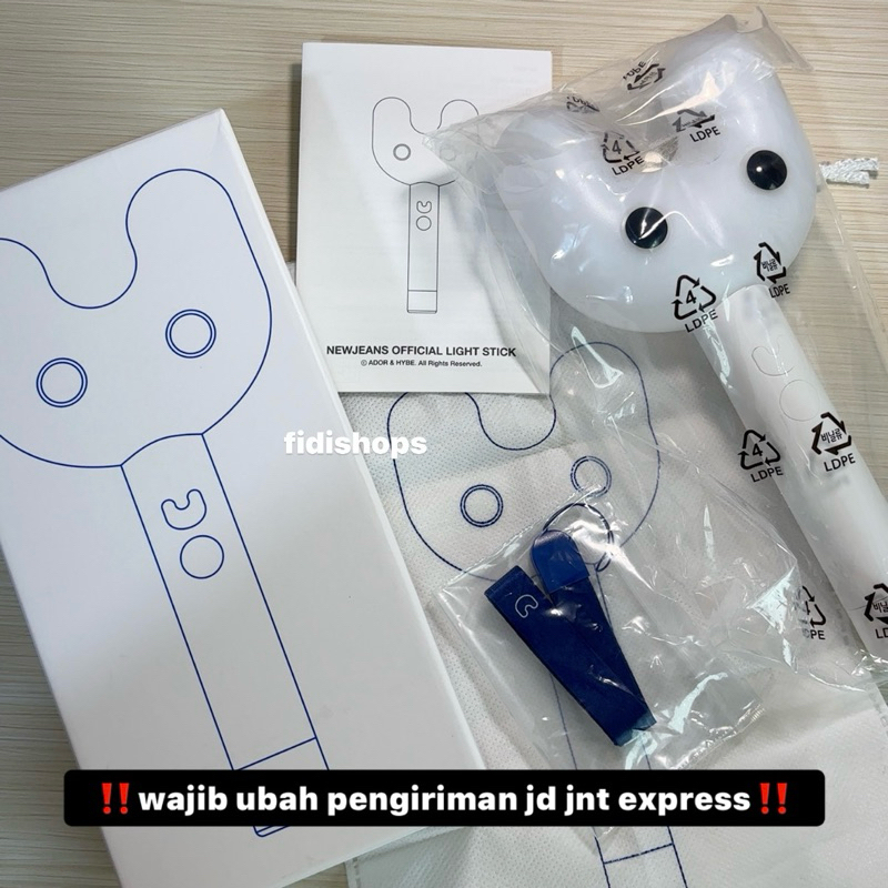 Jual [READY] OFFICIAL NEW JEANS LIGHT STICK BINKY BONG FULLSET SEALED ...