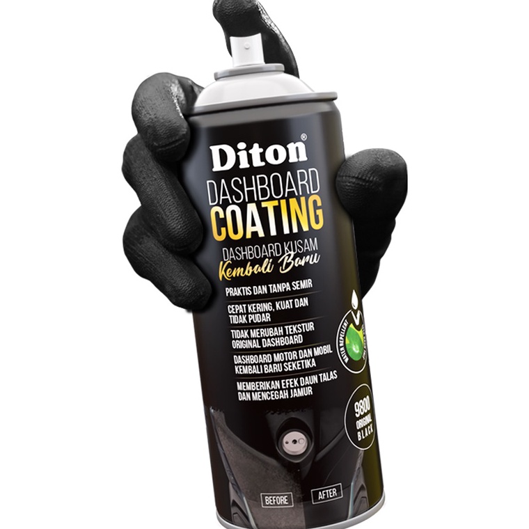 Jual CAT SEMPROT DITON PREMIUM DASHBOARD COATING 4 CC HITAM BLACK 98 ...