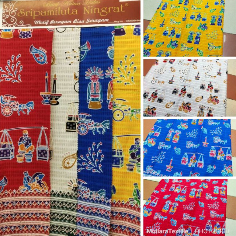 Jual Menarik New Batik Motif Ondelondel Sripamiluta ningrat Bahan Kain ...