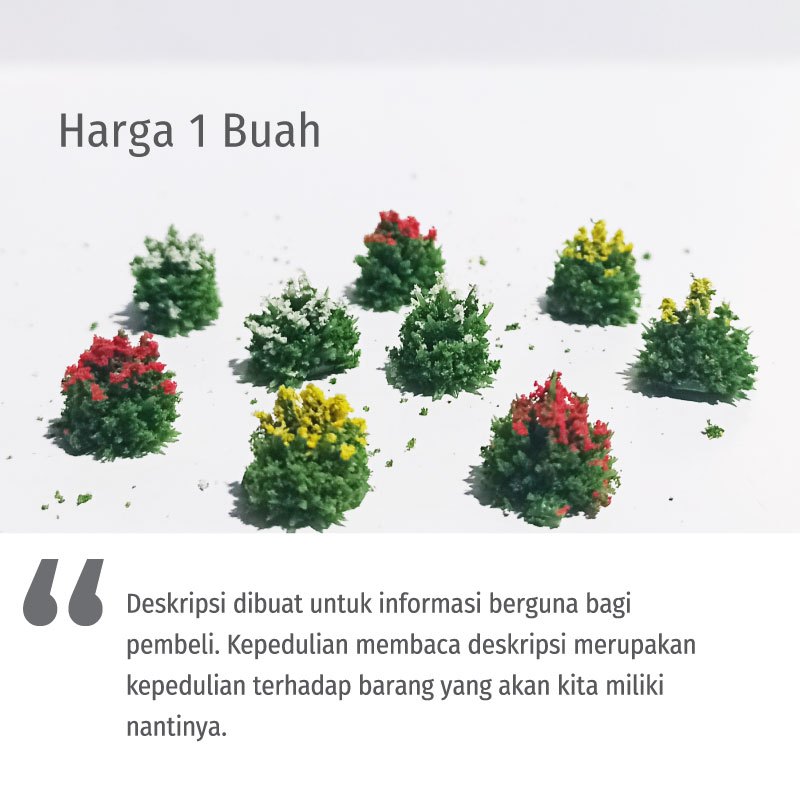 Jual Miniatur Bunga Semak Maket Terrarium Diorama B86 | Shopee Indonesia