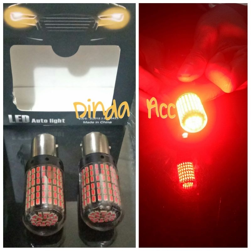 Jual Lampu LED Rem Stop Putar 144 Mata Merah Super Terang Kedap Kedip | Shopee Indonesia