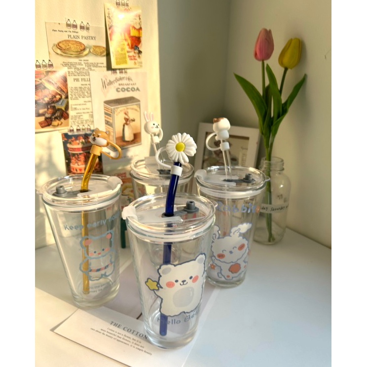 Jual Harga Termurah tumbler kaca tumblr kacagelas cafe gelas aesthetic ...
