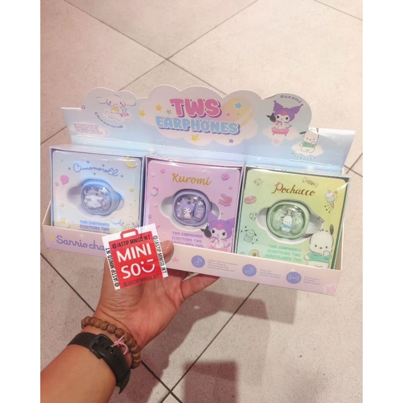 Jual MINISO x SANRIO 🆕 TWS Earphones Colored Beans Model M99 (Kuromi ...