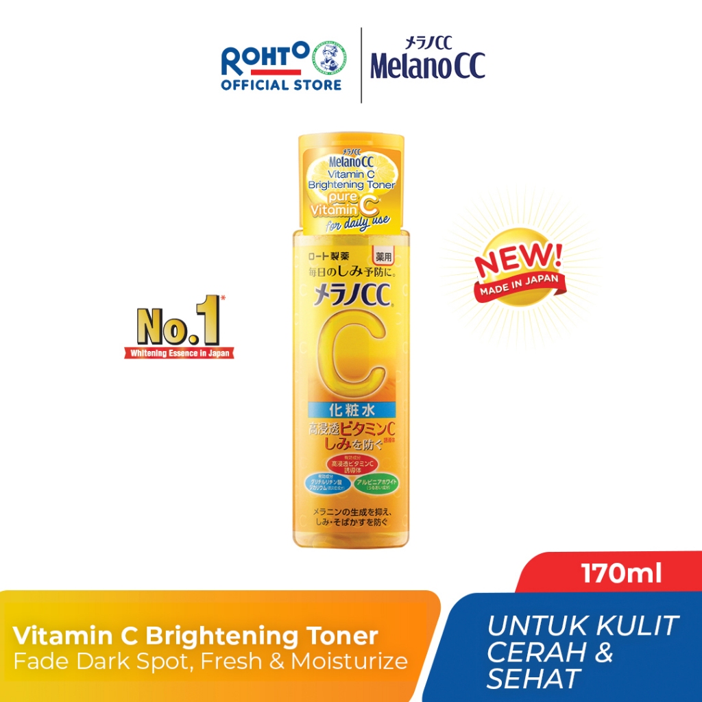 Jual Melano CC Vitamin C Brightening Toner 170 ml | Shopee Indonesia