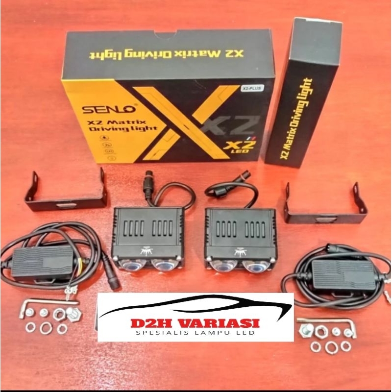 Jual SENLO X2 PLUS MINI LASER PROJIE SQL 2 MATA PROJECTOR LED 90 WATT ...