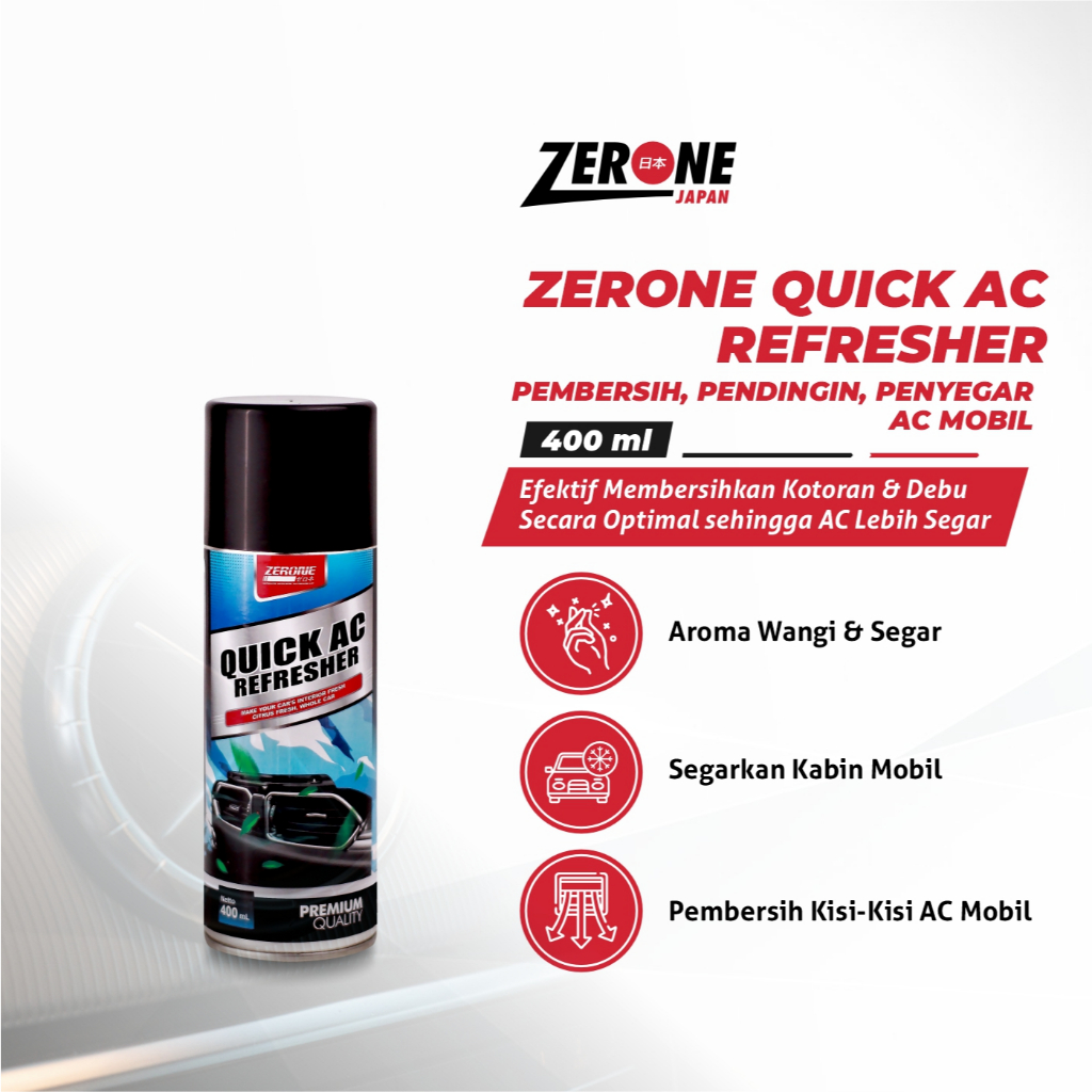 Jual Zerone AC Refresher Pembersih AC Penyegar AC Mobil 400 ml Aroma ...