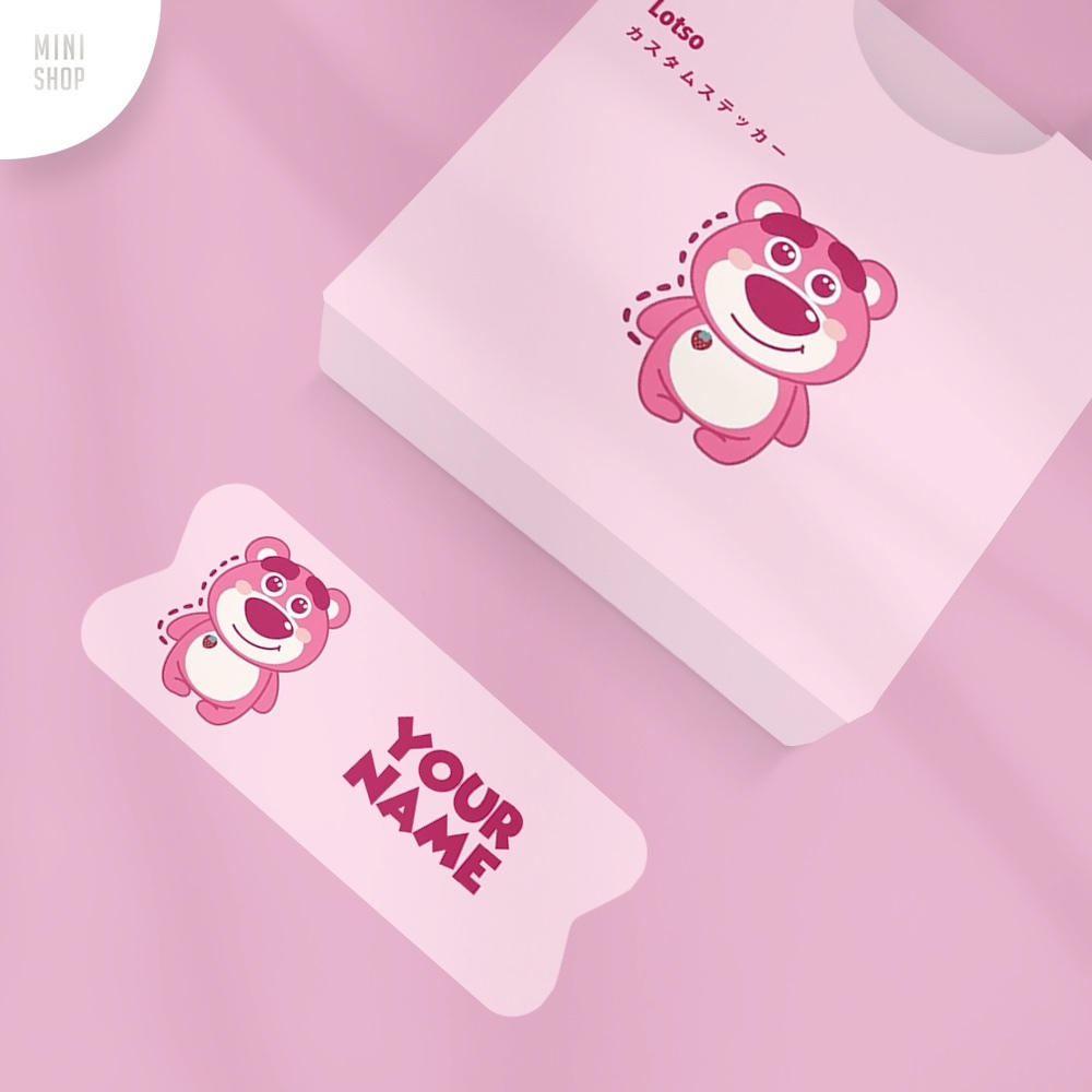 Jual Stiker Nama Custom Waterproof Lotso | Shopee Indonesia