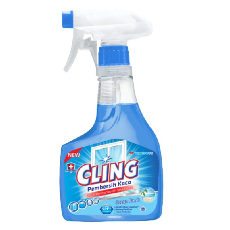 Jual CLING Pembersih Kaca Ocean Fresh Spray 440 ml | Shopee Indonesia