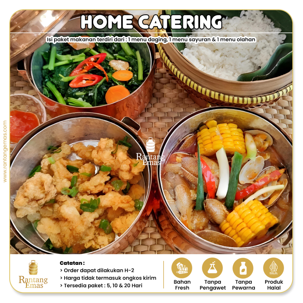 Jual Catering Paket Makanan Rumahan Sayur Nasi Lauk Tasyakuran Hajatan ...