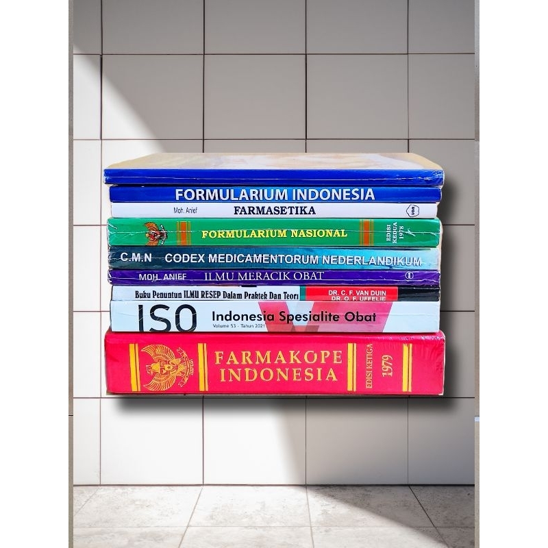 Jual PAKET 9 BUKU FARMASI ( FARMAKOPE EDISI 3 | ISO OBAT VOL.53 | ILRES VANDUIN | IMO | C.M.N ...