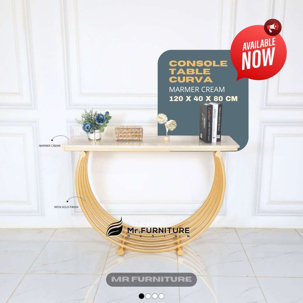 Jual Meja Konsul Minimalis Model Curva 120cm | Shopee Indonesia