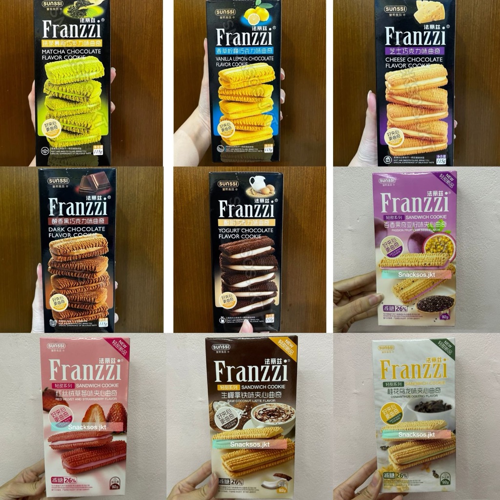 Jual [115gr] SUNSSI FRANZZI YOGURT CHOCOLATE / RED VELVET / RAW COCONUT ...