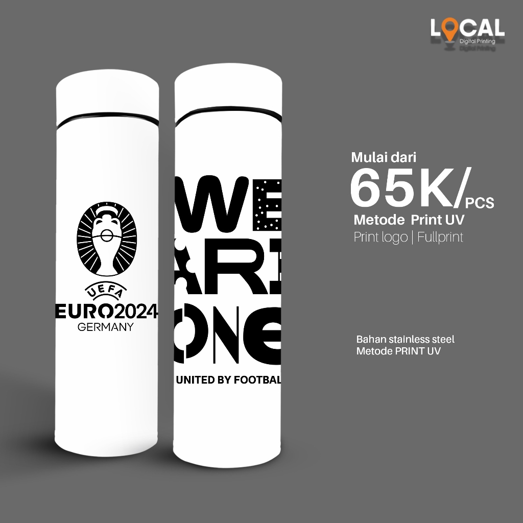 Jual Custom Botol Tumbler Merchandise UEFA EURO GERMANY 2024 - LOCAL ...