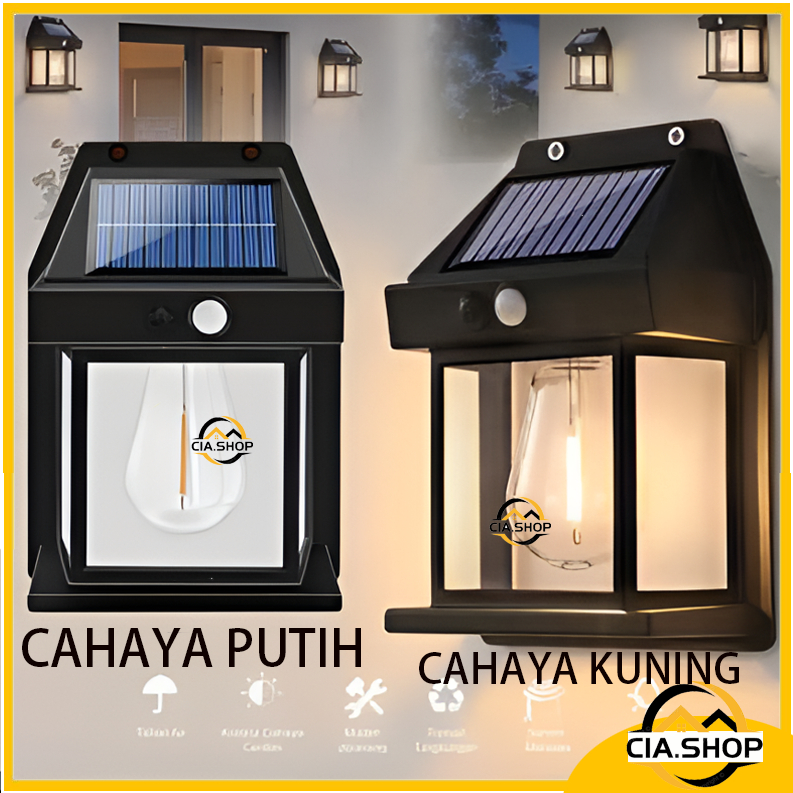 Jual Lampu Dinding Solar Interaction Wall Lamp Tenaga Surya Sensor BK ...
