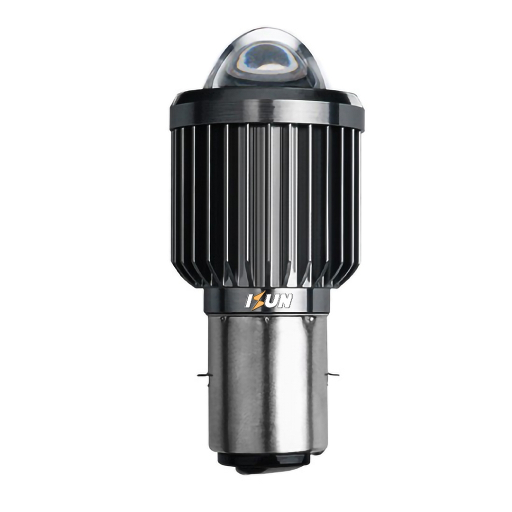 Jual ISUN Lasergun Headlamp Lampu Utama Motor LED H6 BA20D CSP DC 9-60V ...