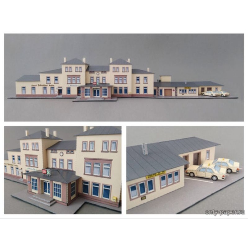 Jual Lembaran pola papercraft diorama stasiun skala 1:160 (OP-Ca4 ...