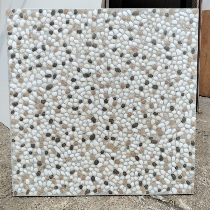 Jual KERAMIK LANTAI KASAR CARPORT ASIA TILE ORION BROWN 40X40 KW1 ...