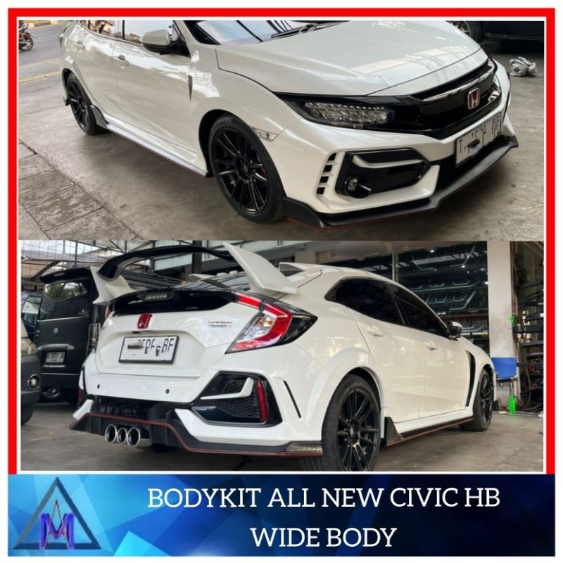 Jual Bodykit All New Civic HB Wide Body Plastik Import Bodykit Civic ...
