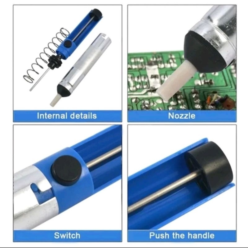 Jual Alat Pompa Penyedot Timah Solder / Sucker Desoldering Pump Sedotan ...