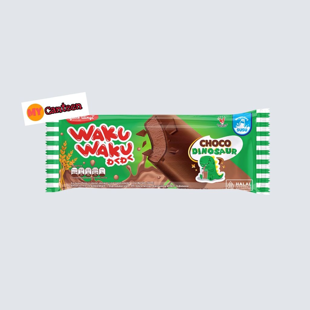 Jual ICe Cream Glico Waku waku Choco Dinosaur | Shopee Indonesia