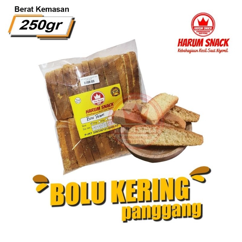 Jual BOLU KERING PANGGANG 250 gram [Harum Snack Official] SNACK KILOAN ...