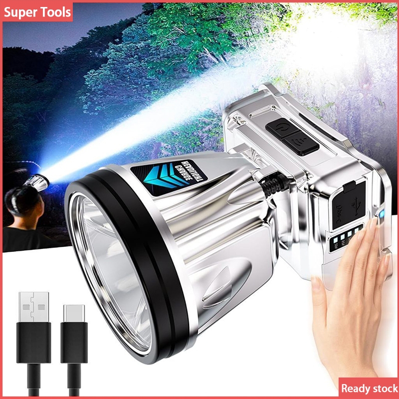 Jual Headlamp outdoor Senter kepala 100 watt super terang /Lampu Depan ...