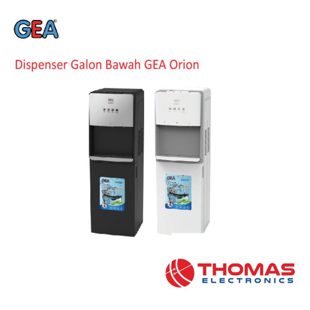 Jual Dispenser Galon Bawah Bottom Loading Gea Orion Black White Garansi ...