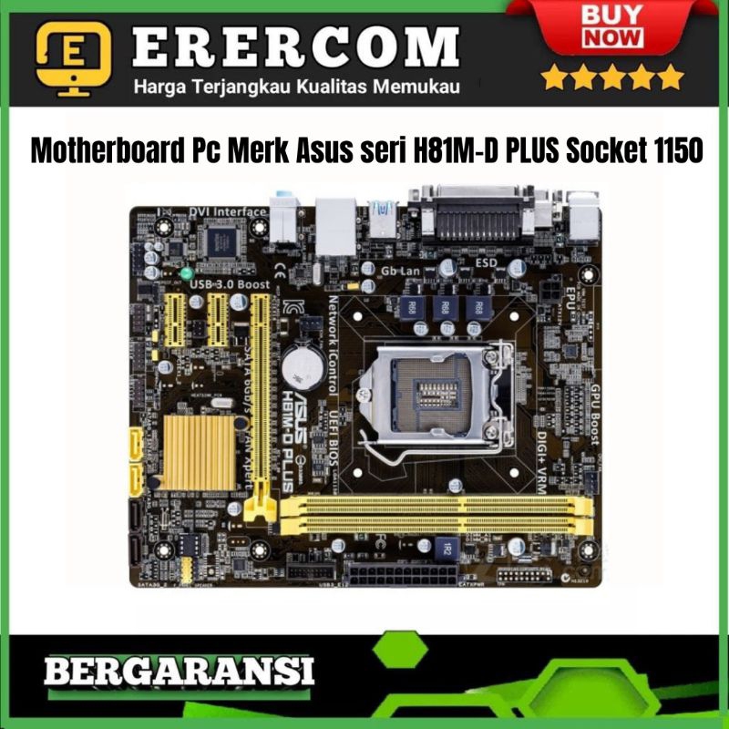 Jual Mainboard Mobo Motherboard Asus H81M -D PLUS Socket LGA 1150 Gen 4 ...