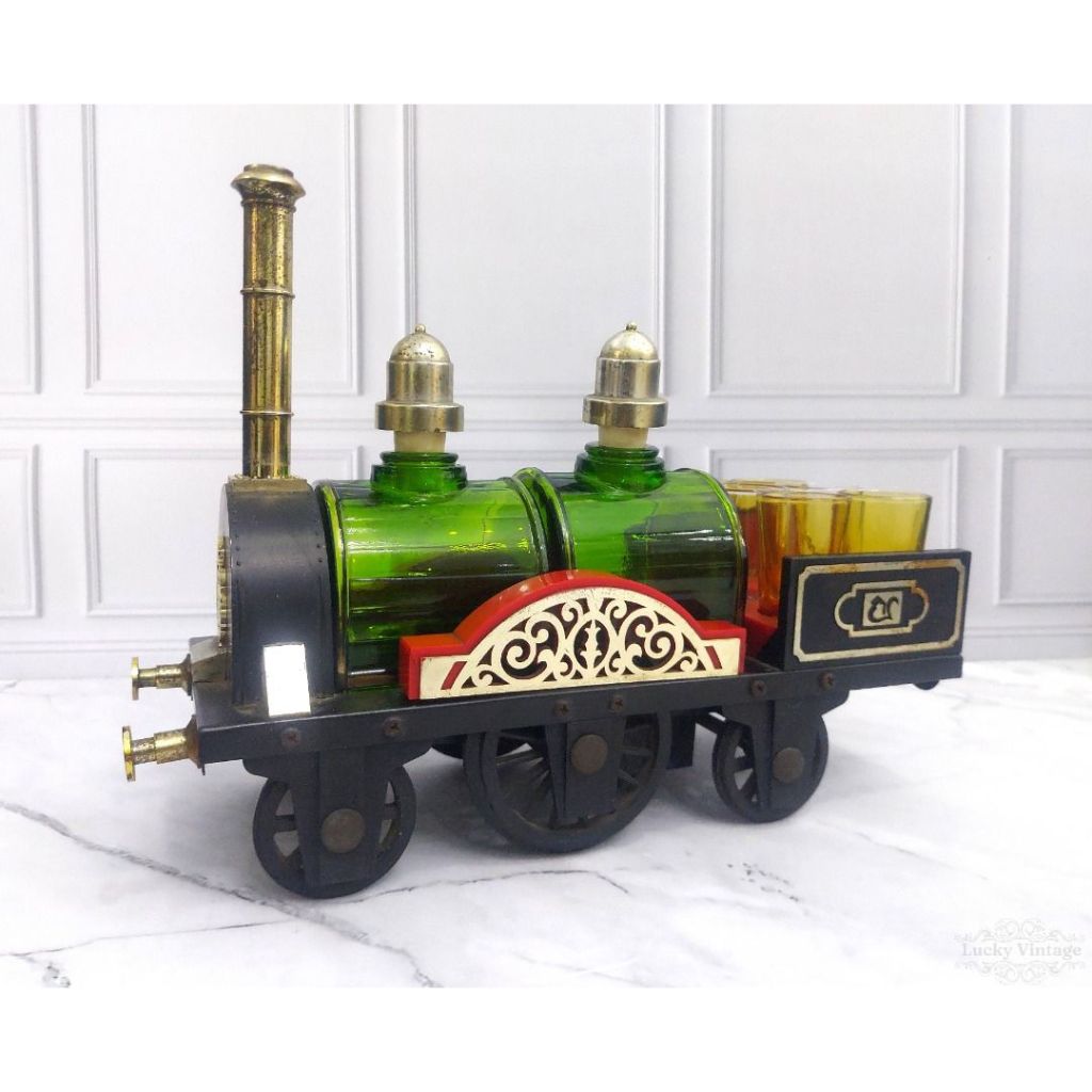 Jual Vintage Antik Lawas Musical Metal Beautiful Vodka Whiskey Train ...
