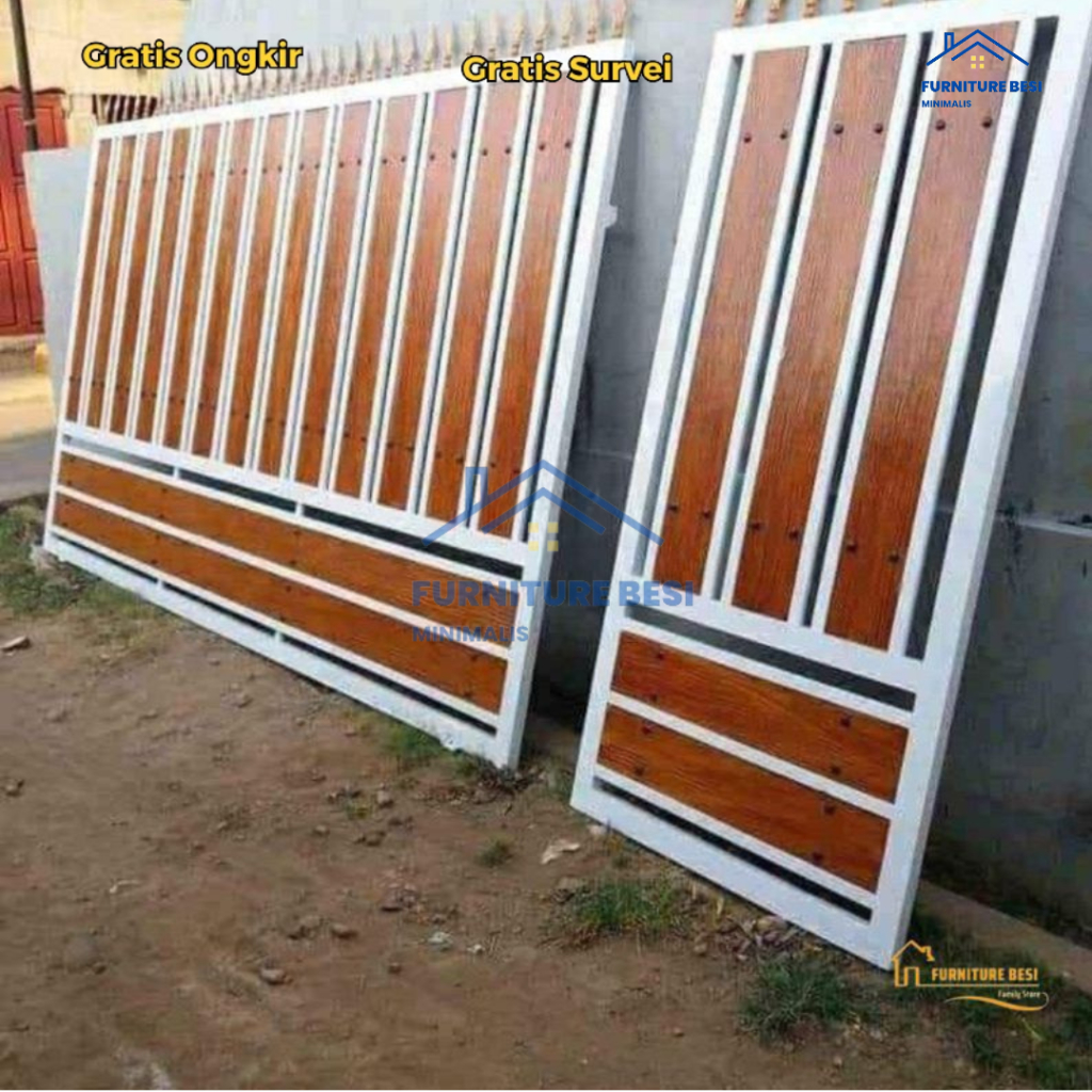 Jual Pagar besi rumah minimalis modern / Pagar besi minimalis / Pagar ...