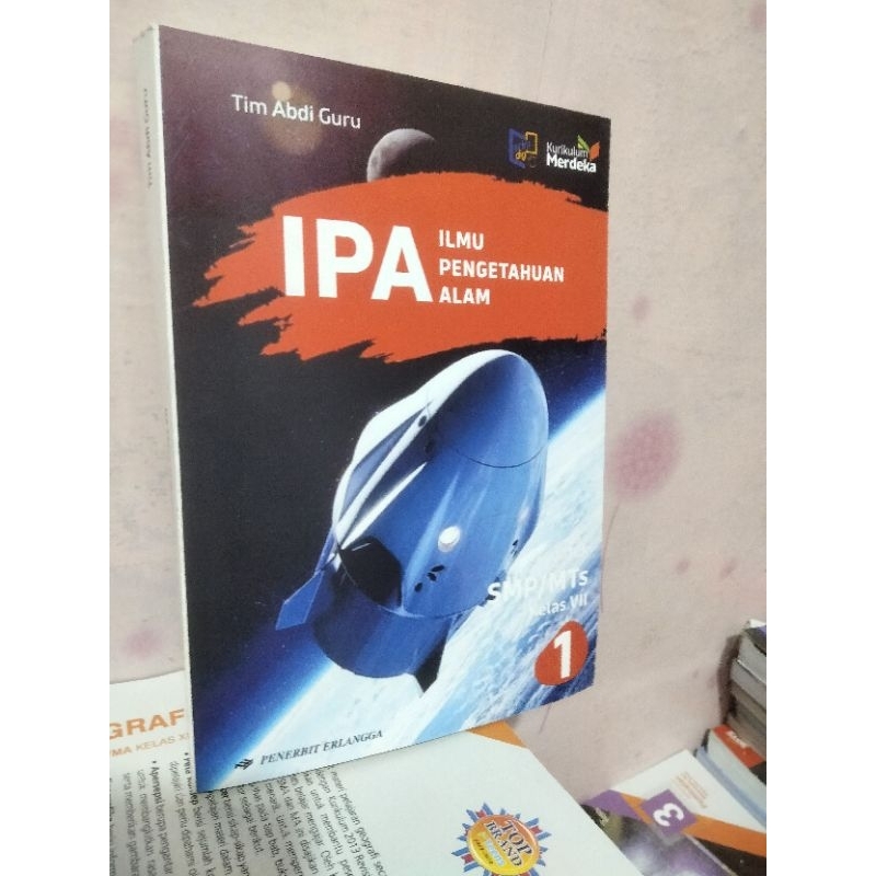 Jual buku ipa kelas 7/VII/1 smp mts Erlangga kurmer kurikulum merdeka ...