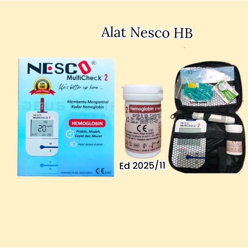 Jual alat cek Hemoglobin / Alat Cek HB / test Hb Hemoglobin + Strip ...
