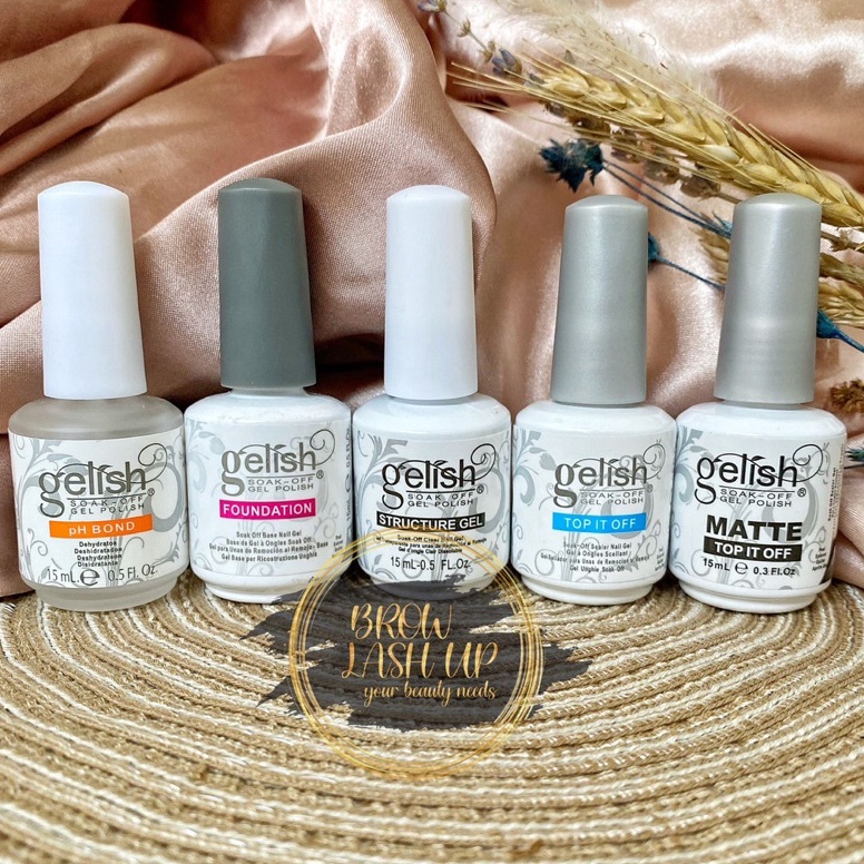 Jual 66 Extra Bonus GELISH Top it off Gelish fondation Gelish PH BOND ...