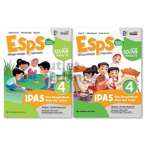Jual esps ipas kelas 4 vol 1 & 2 sd kurikulum merdeka | Shopee Indonesia